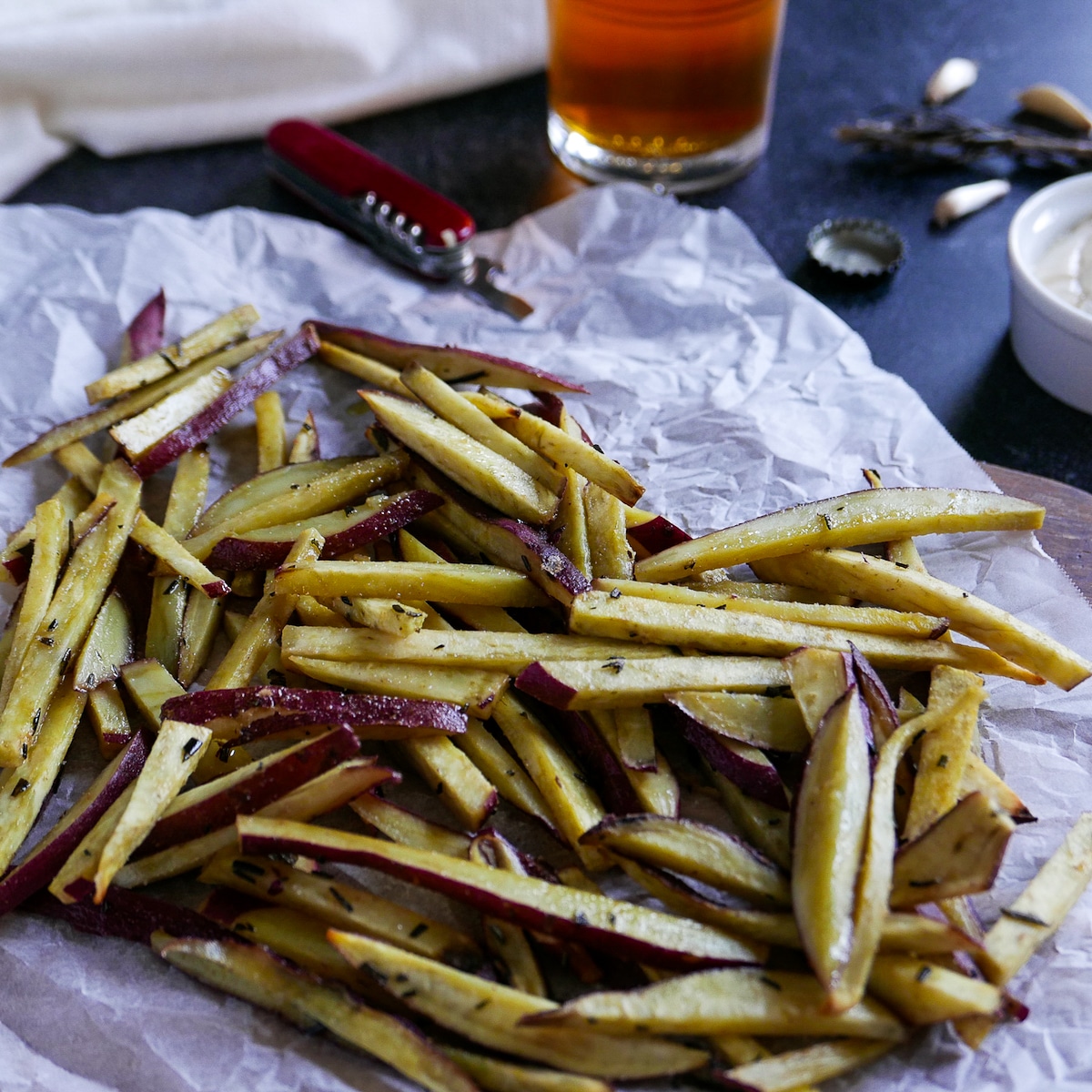 Roasted Japanese Sweet Potato Fries - Gastronotherapy