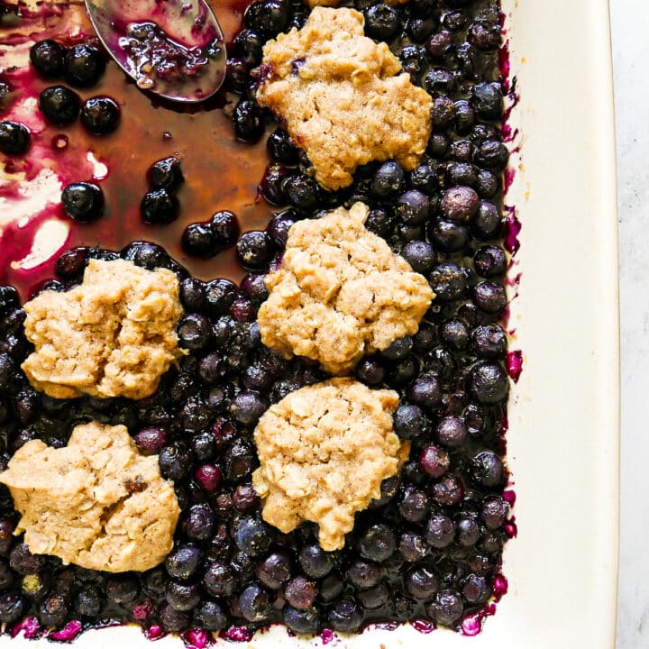 Rustic Vegan Blueberry Cobbler - Gastronotherapy