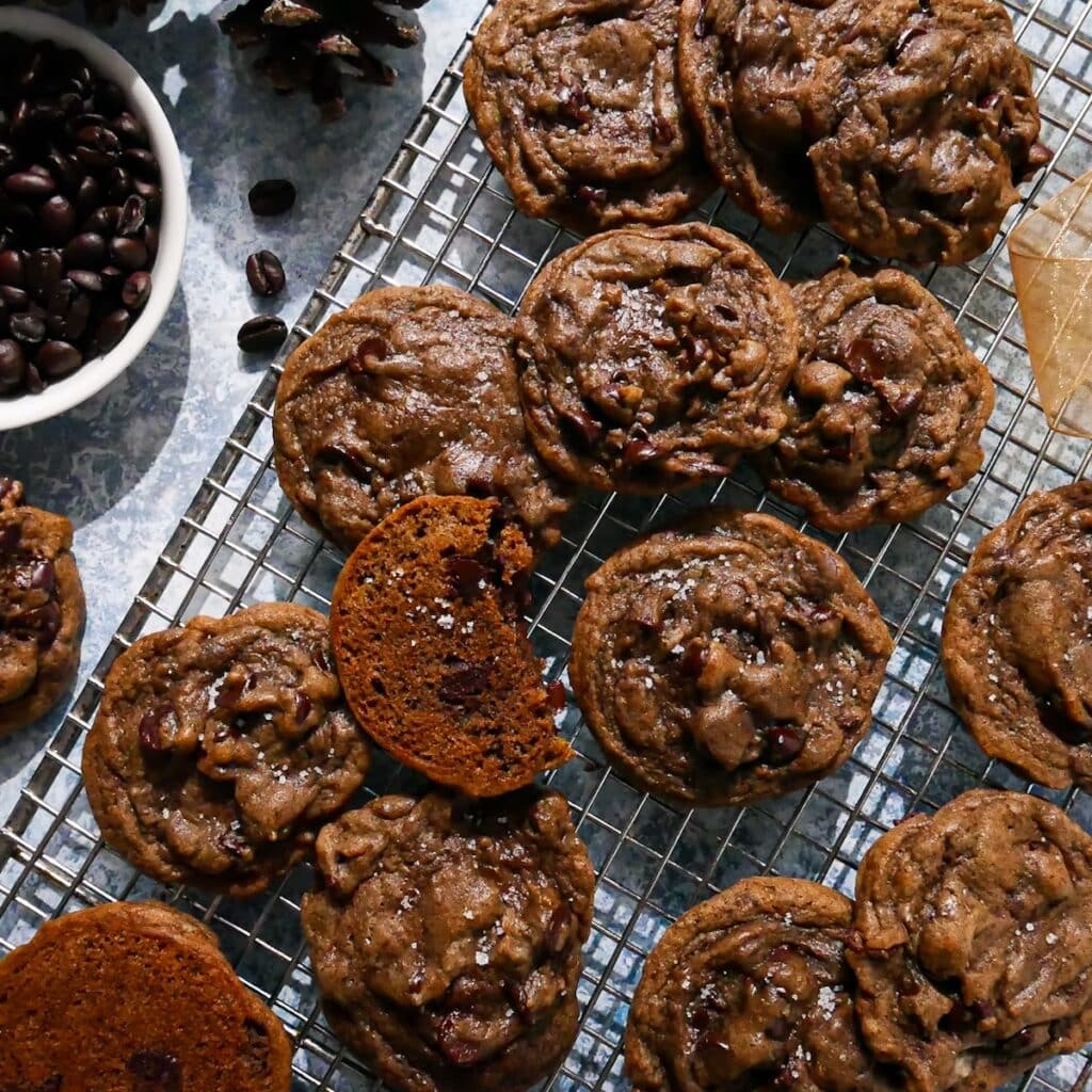 Chewy Chocolate Chip Espresso Cookies - Gastronotherapy